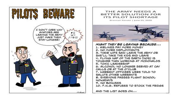 Army Humor of Warrant Officers in a foxhole - The Frontlines